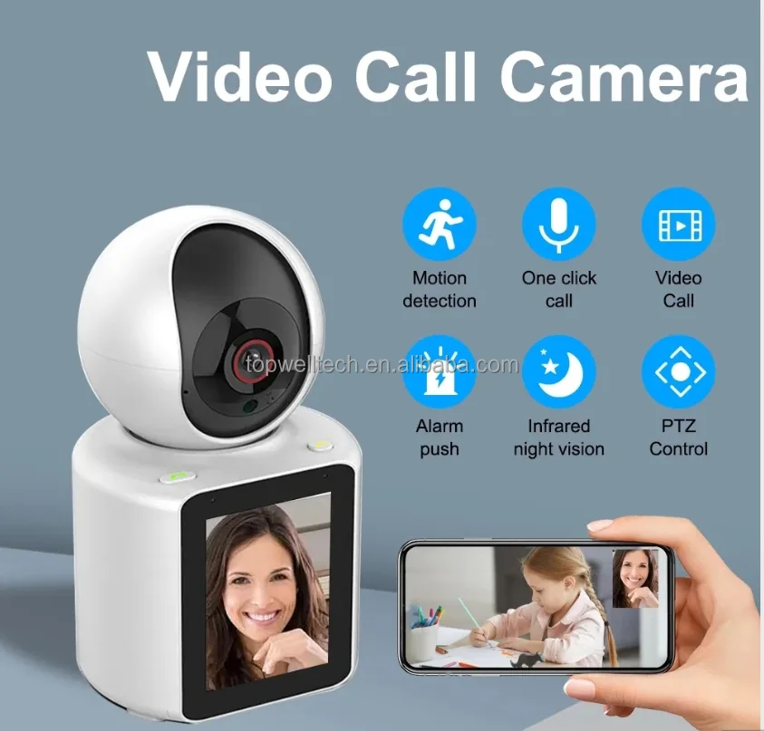 Wireless Network Camera Wifi Hd 1080p 2-way Video Calling Cameras Baby ...