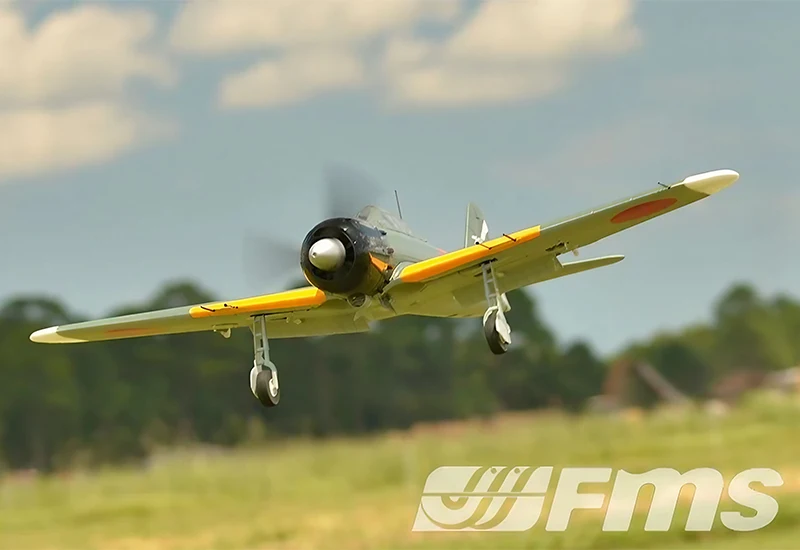 Authentic FMS A6M5 Zero 1100mm Warbird PNP RC Airplane - EPO Foam Scale ...