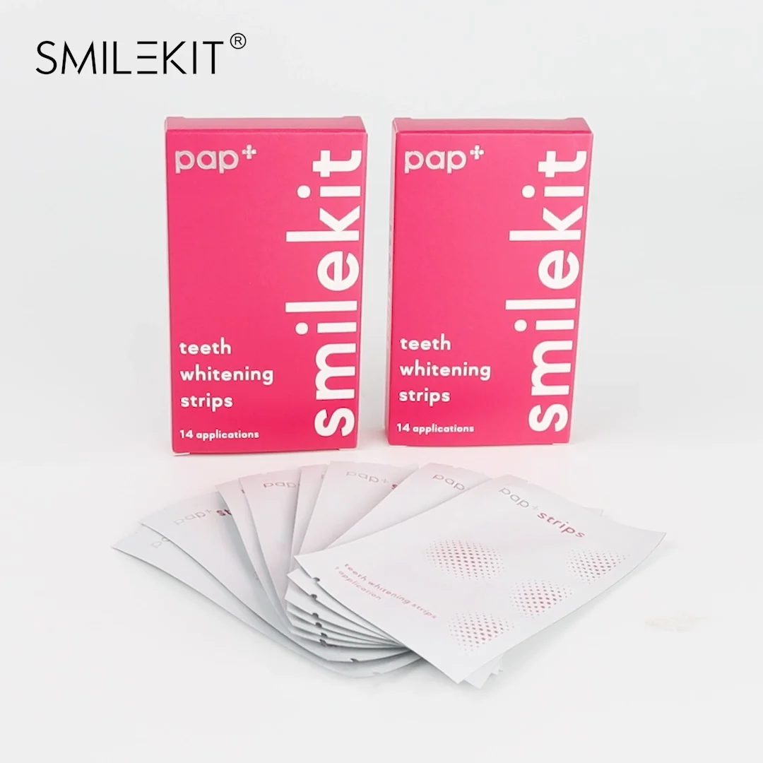 Smilekit Brand 7/14 Pouches Strips Tooth Whitening Pap Teeth Whitening ...