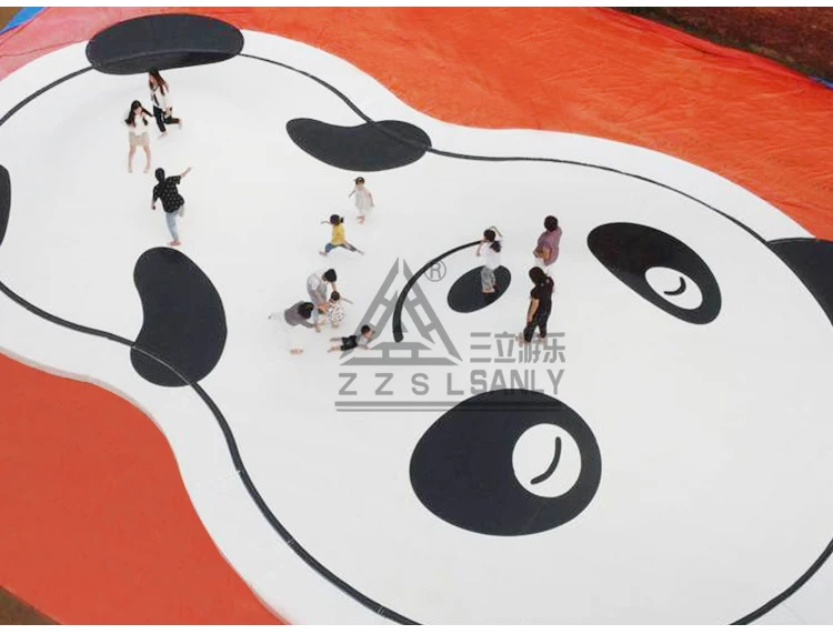 Giant Custom Inflatable Panda Cute Inflatable Cartoon Panda Trampoline ...