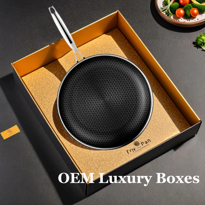 Luxury 3.5mm Hex Clad Skillet Kitchen Healthy Non-stick Frying Pans ...