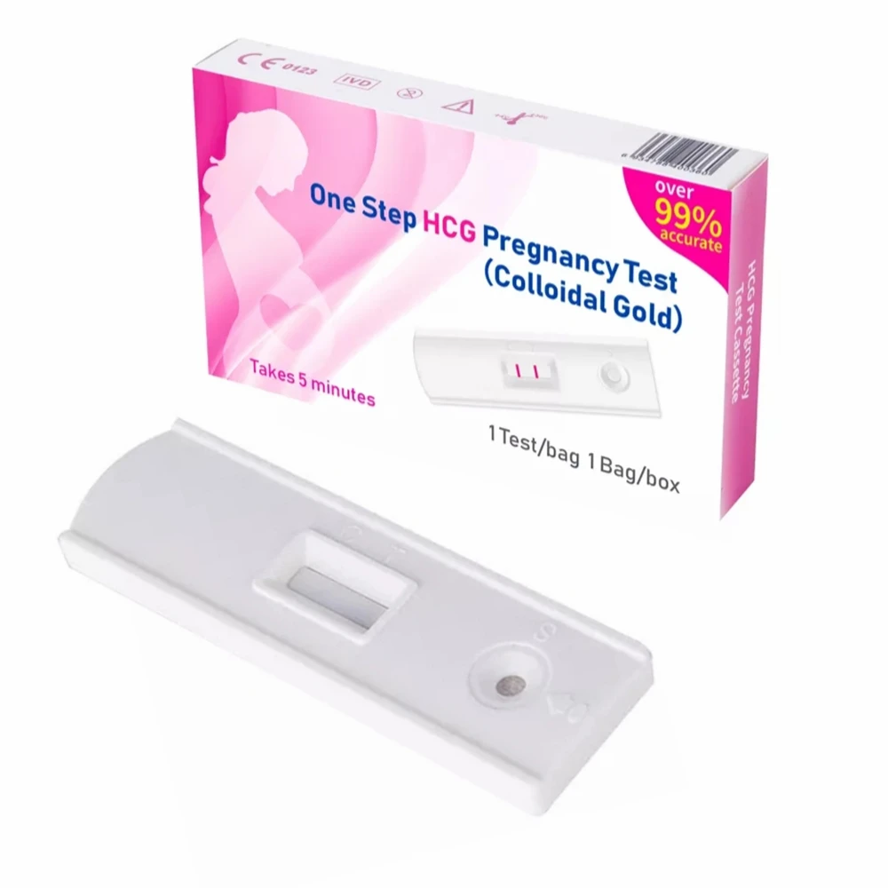 99.8% Accuracy Hcg Pregnancy Test Cassette Colloidal Gold Easy Rapid ...