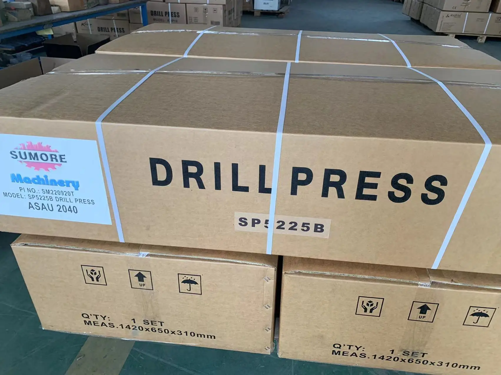 Wholesale 980mm Height Mt2 Spindle 550w Drill Press Zjq4116 Sp5216b-i ...