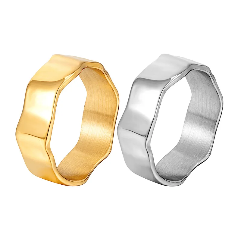 Irregular Block Minimalist Ring Niche Design Cool Style Ring For Women ...