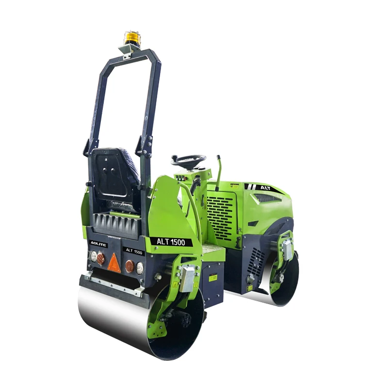 2 Ton Compactor Machine Full Hydraulic Double Drum Single Drum Pavement ...