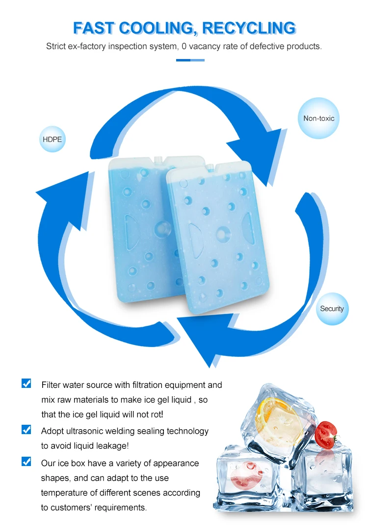 4.5L Phase Change Material Pcm Large Cold Chain Ice Box Medical Gel Ice ...
