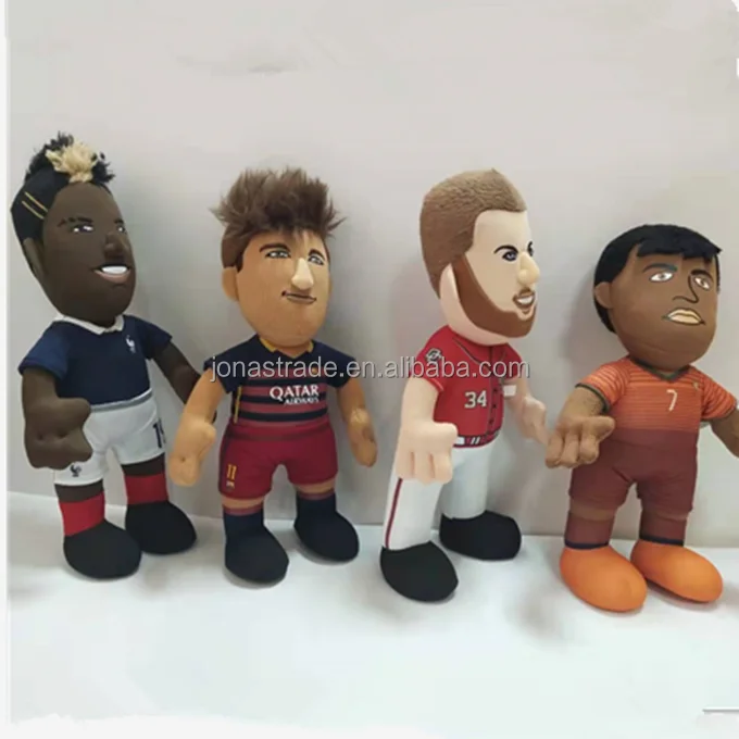 Stuffed Soccer Ball Sport Super Star Doll Funny Sport Man Plush Toy ...