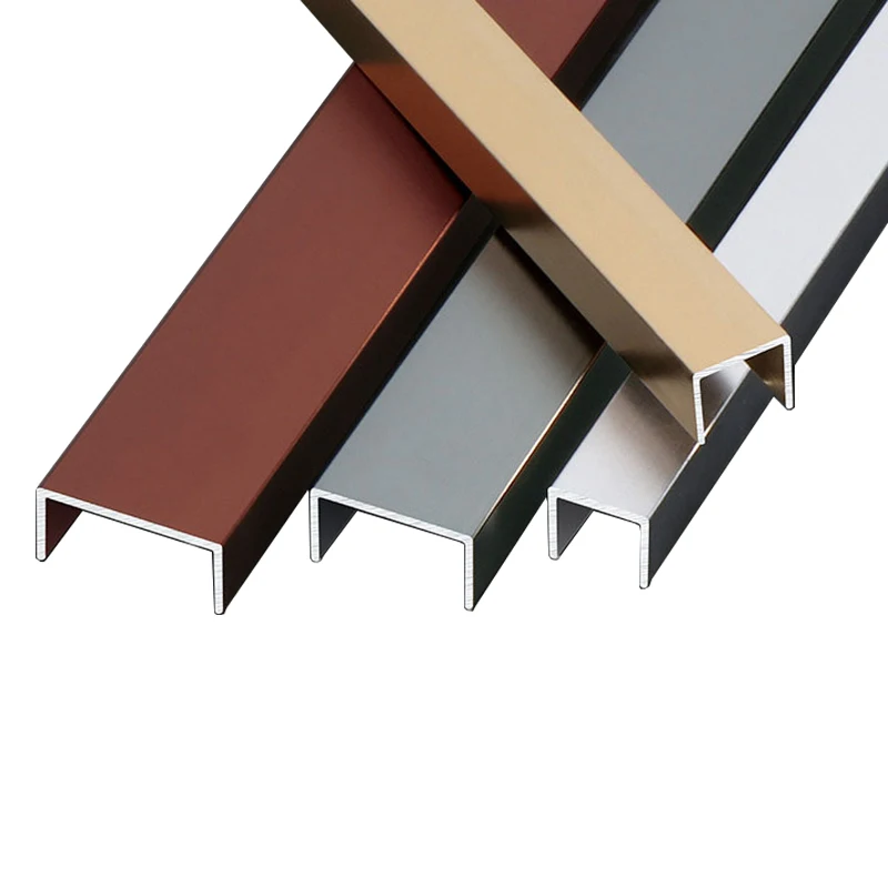 Aluminum U Channel Tile Trim Profile Aluminum Corner Trim Curved Tile ...