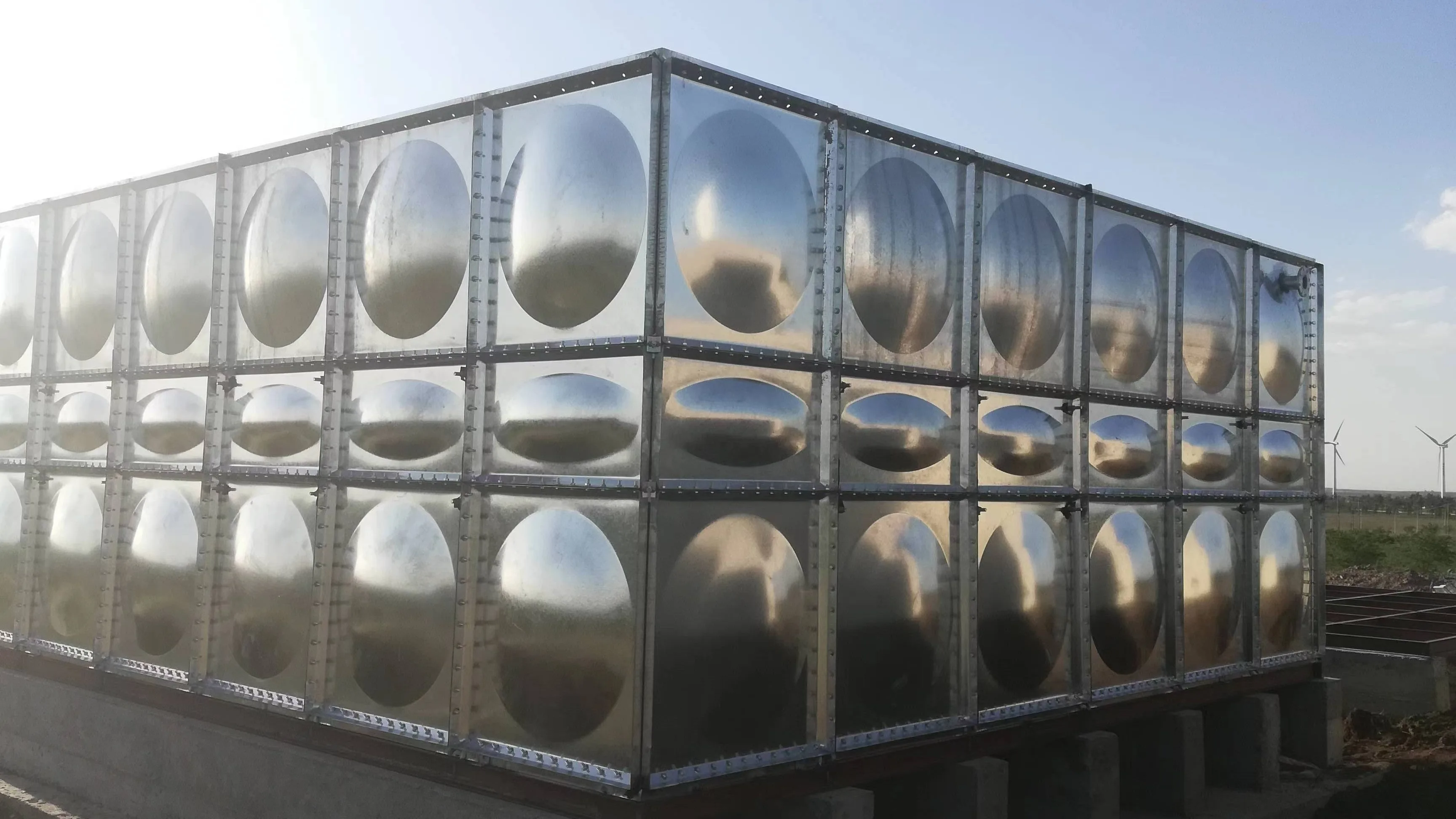 Stainless Steel Rectangular Panel Water Tank Solar Water Storage Tank ...