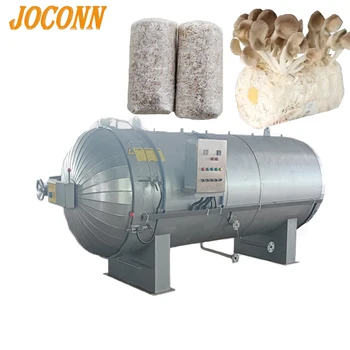 Industrial Steam Double Door Oyster Mushroom Sawdust Bags Spawn Substrate Cultivation Autoclave ...