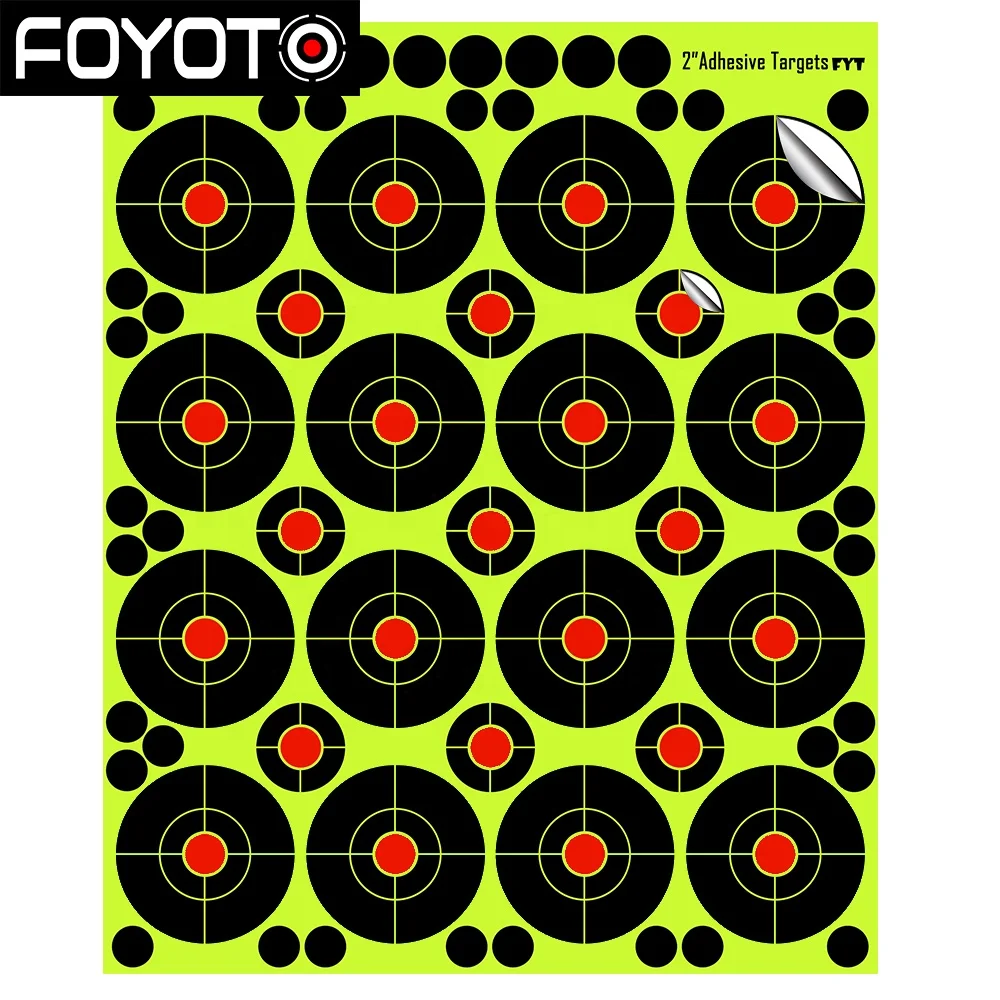 2-inch 16 Sticks Adhesive Splatter Target Paper Shooting Targets
