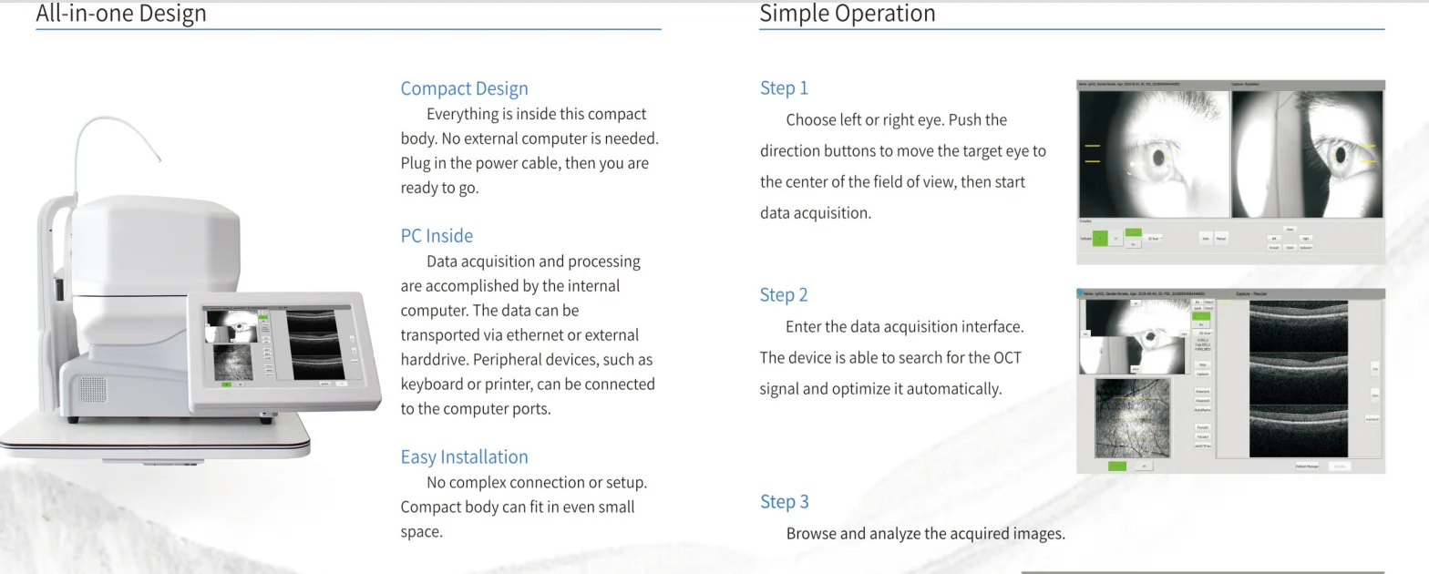 High Quality Optical Coherence Tomography OCT Machine Ophthalmic ...