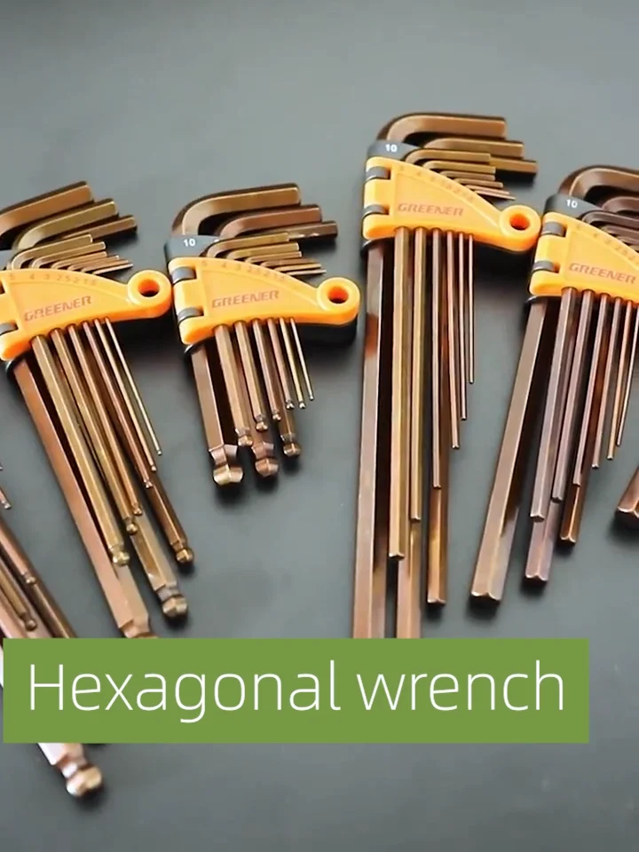 Professional Handle Allen Hey Key Set Tool Hexagon Wrench Galvanized ...