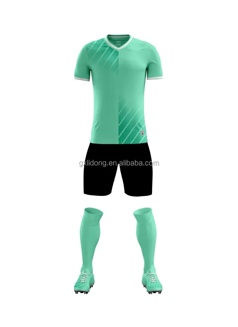 Blue Football Team Uniform Sets - Quick Dry Soccer Jerseys