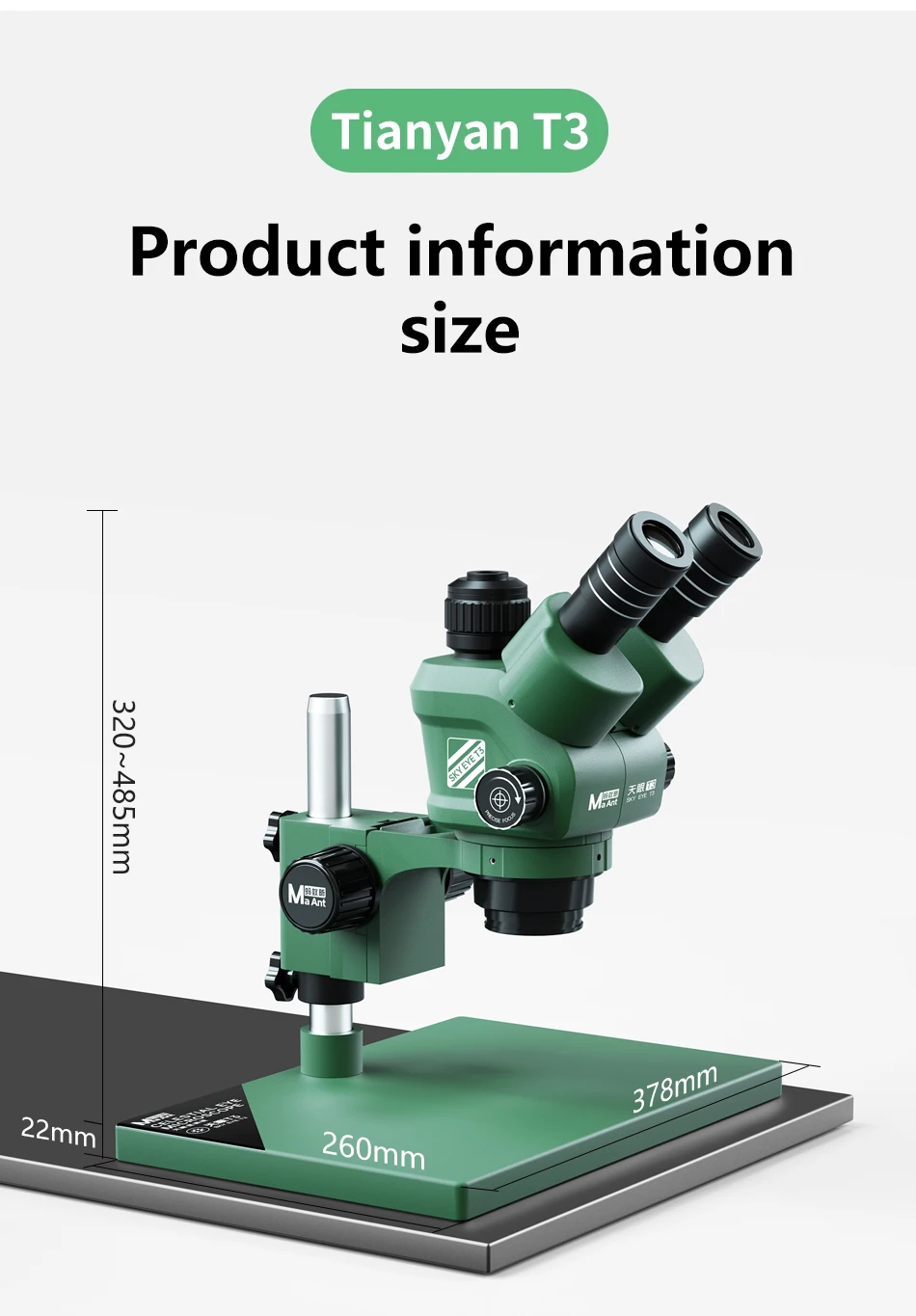 Maant Tianyan T3 Microscope - High Definition Stereo Magnification