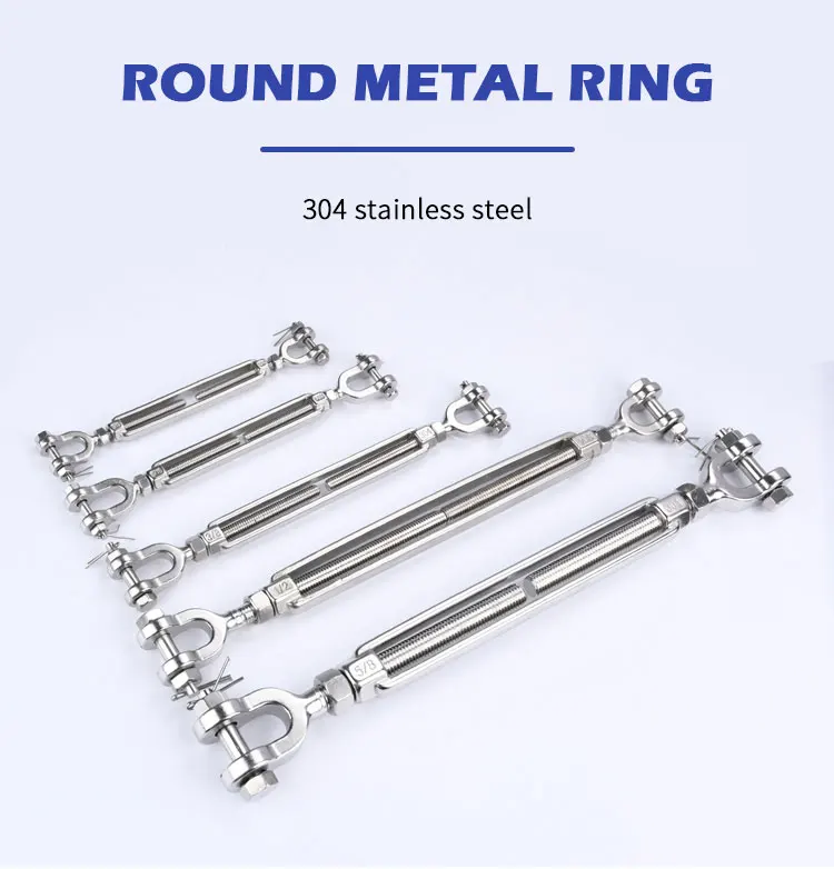 304 316 Stainless Steel Wire Rope Fastener Shackles Turnbuckle Thimble ...