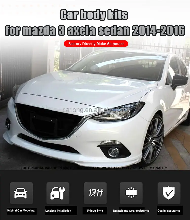 Car Body Kits for Mazda 3 Axela Sedan 2014-2016 – Easy Installation ...