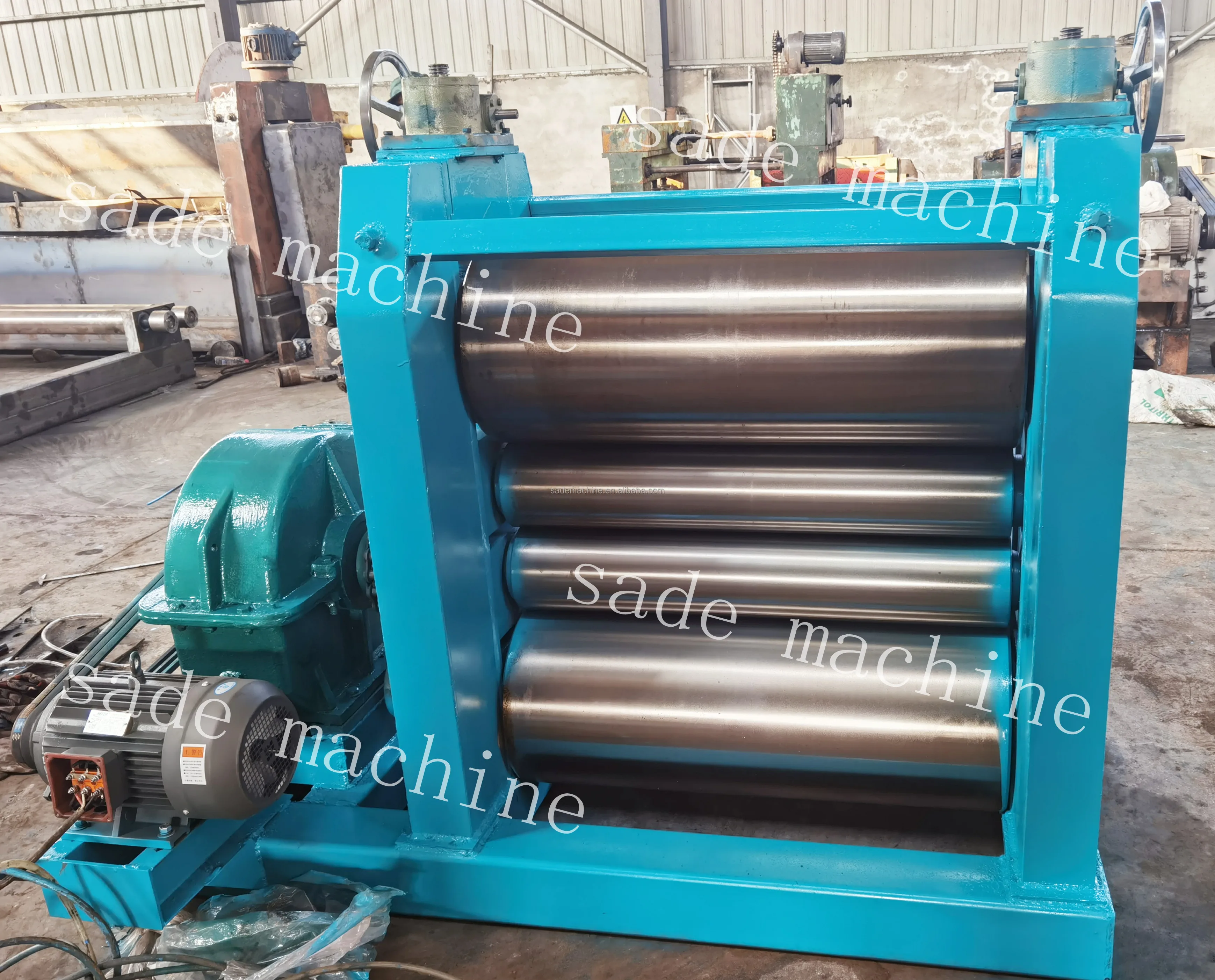 4 Roller Flatten Expanded Metal Sheet Machine with PLC