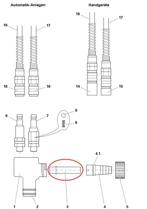 377724 Venturi Tube Powder Injector Insert Sleeve Gema Powder Coating ...