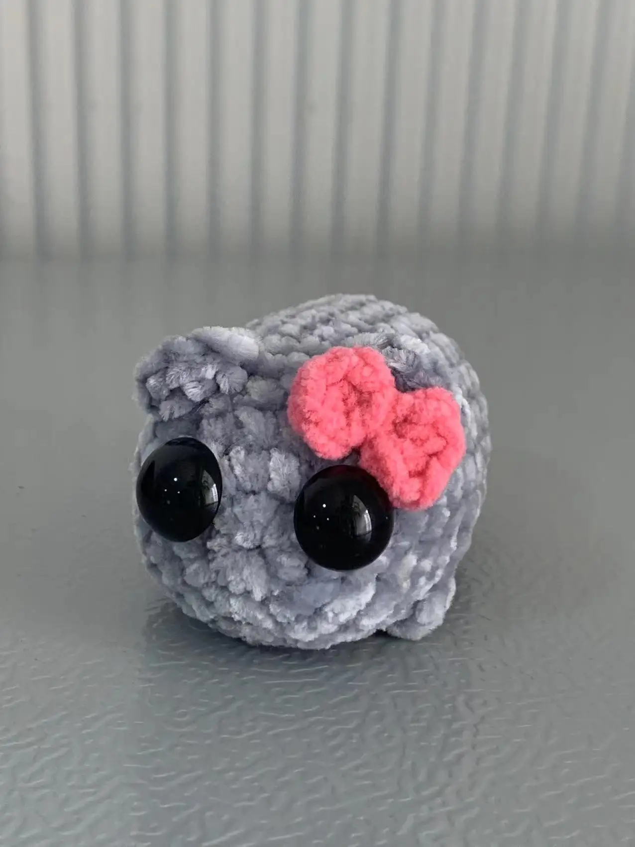 Tiktok Crochet Sad Hamster Meme Keychain - Crying Hamster