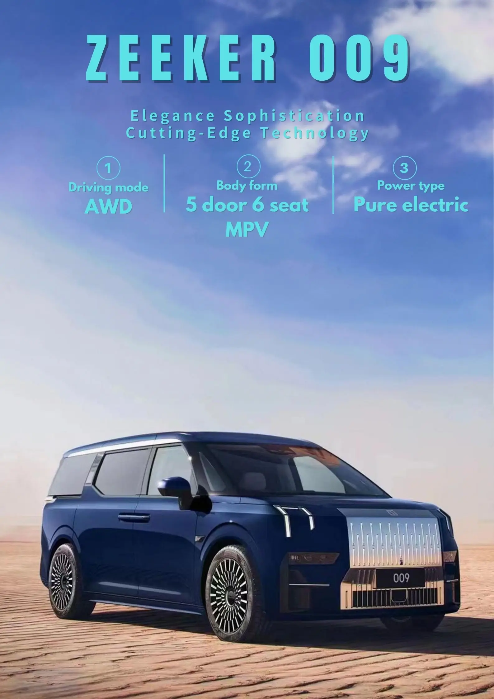 Deposit Chinese Cheap Cars Electric Geely Zeeker 009 001 X Mpv Zeekr ...