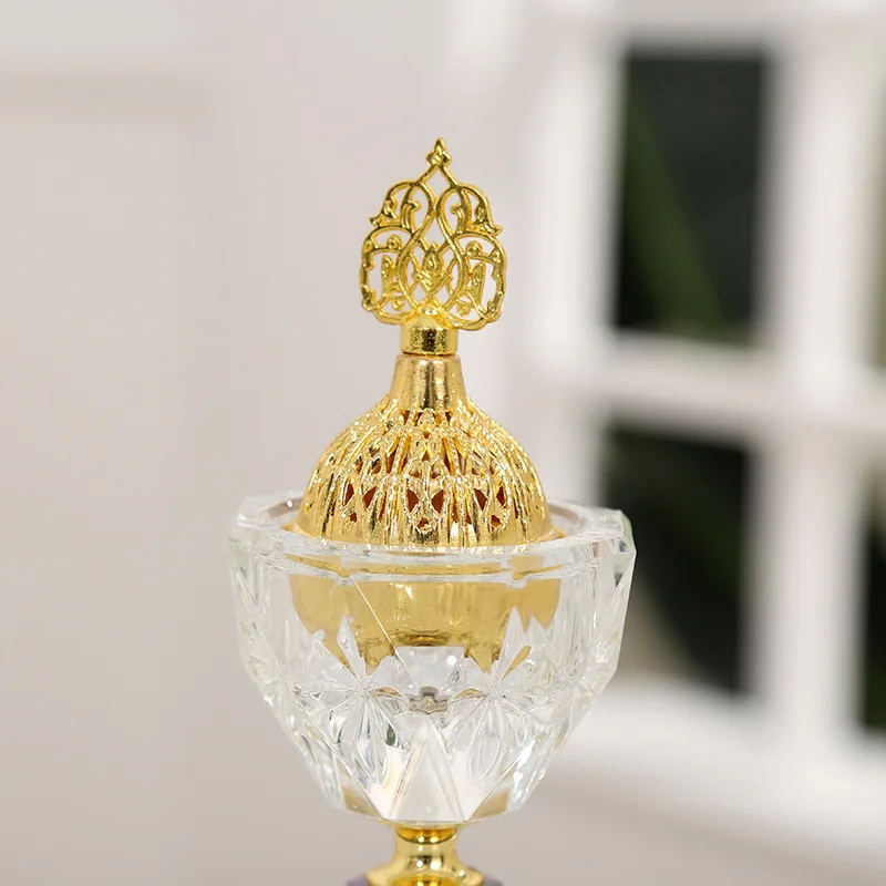 Crystal Incense Burner Arabic Mubkhar Office Gift Censer Mubkhar ...