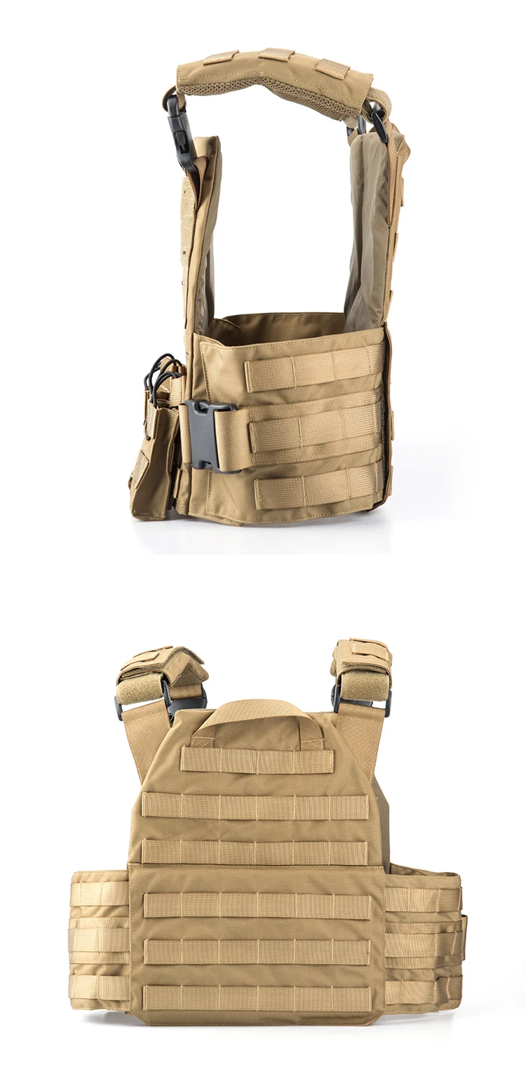 Convenient Tactical Vest Outdoor Adventure Solid Color Removable Multi ...