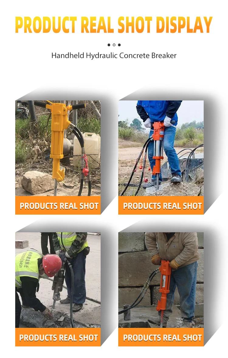 Hydraulic Handheld Concrete Breaker Heavy-duty Breaking In Frozen Soil ...
