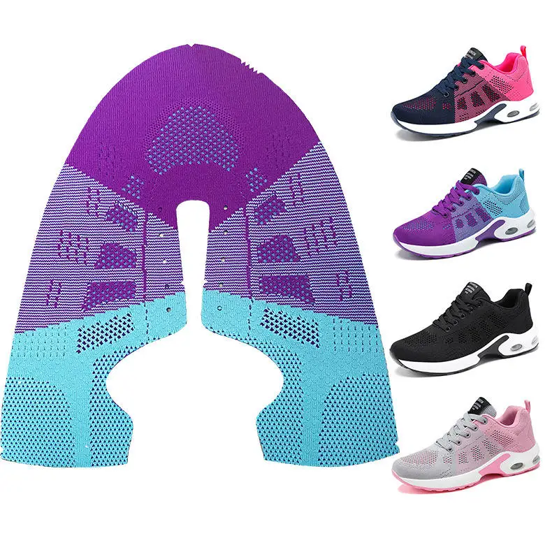 Custom Safety Waterproof Outdoor Fly Knit Leather Football Shoe Upper ...