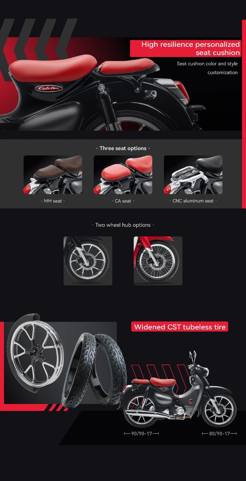 2025 Kamax Cub Pro 125cc Moped - Factory Direct Enduro Bikes