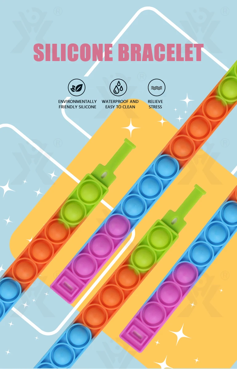 Chengji Bubble Poppers - Stress Relief Fidget Toy Wristbands