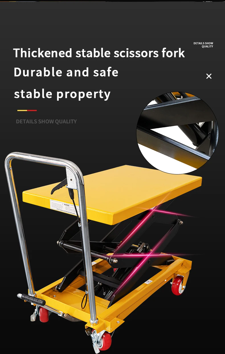 Manual Scissor Lift Table Hydraulic Fork Lifter Manuel Roll Lifter ...
