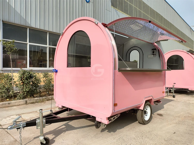 Street Food Trailer - Bubble Tea Ice Cream Vending Cart