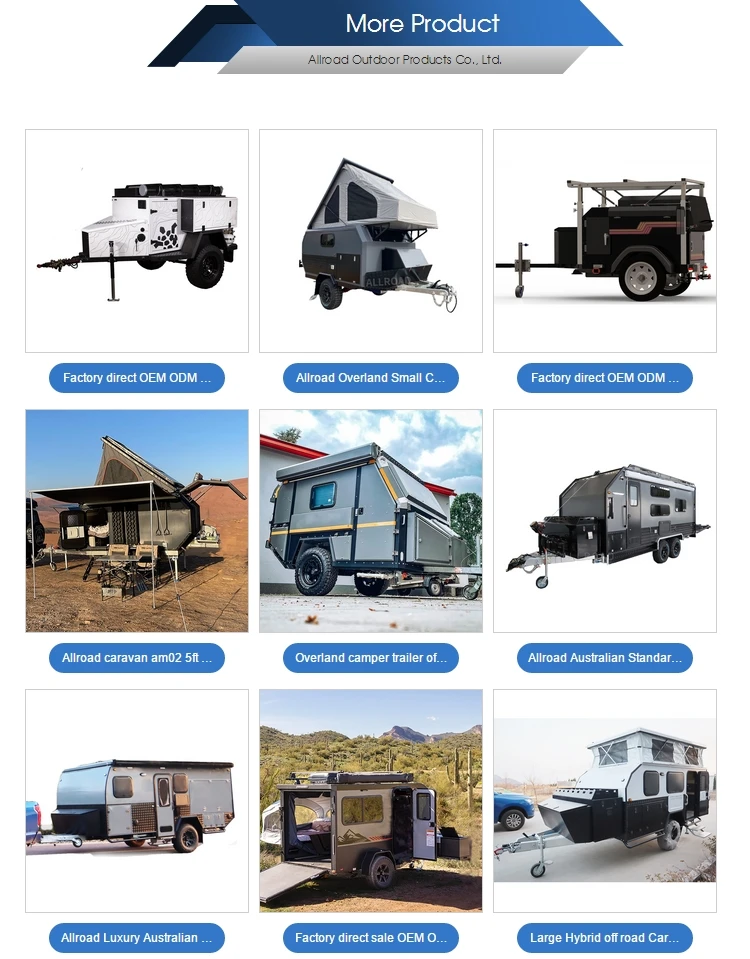 4X4 Multifunctional Overland Travel off Road Trailer Camper