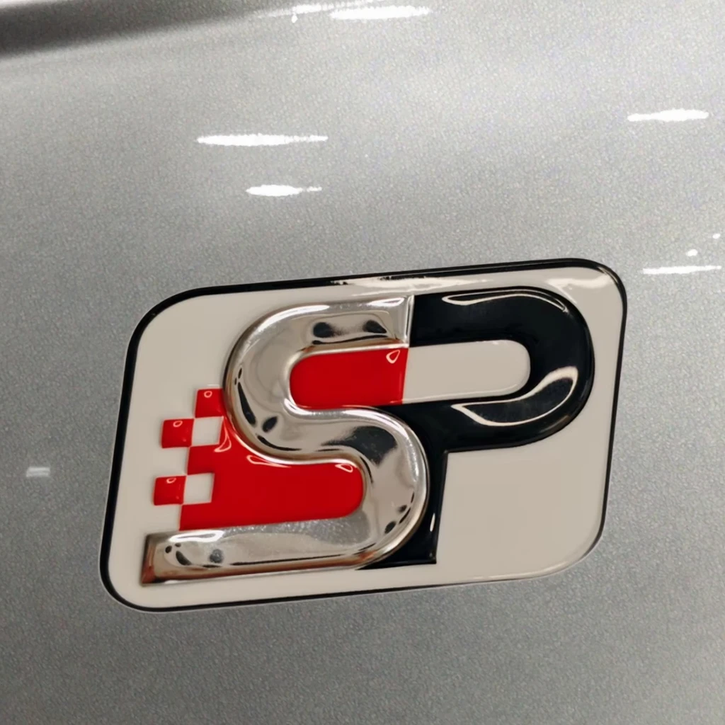 Wholesale Custom 3D Soft PVC Emblems Stickers Glossy Luxury Chrome ...