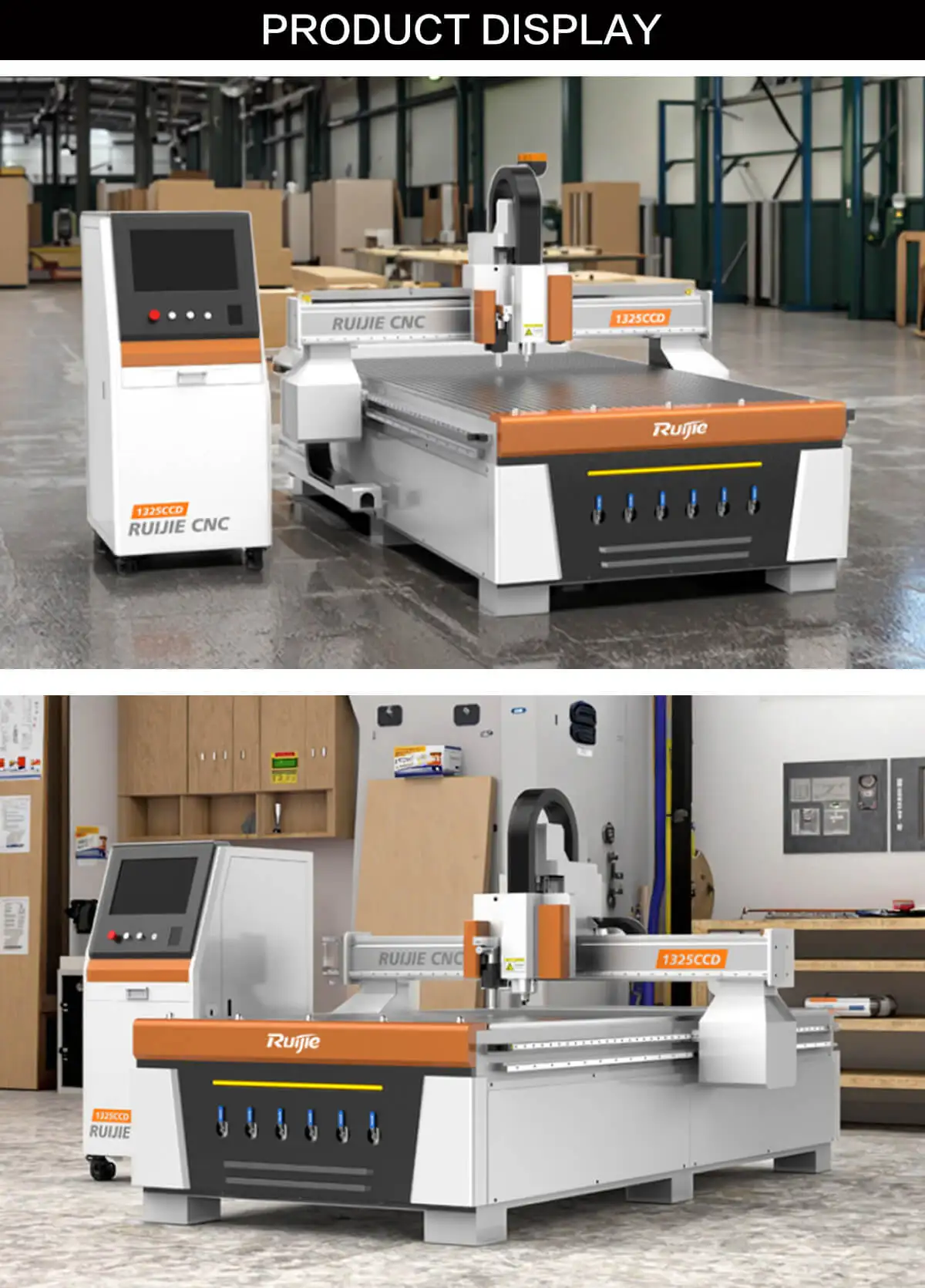 For 2025 CNC Router 3kW Spindle 1300x2500mm Travel CCD Camera Vacuum ...