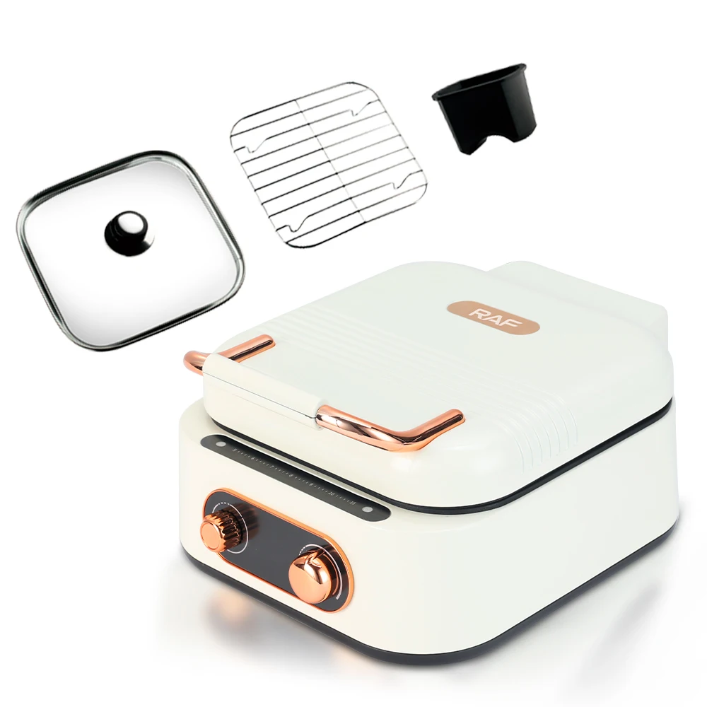 Hot Steamboat Smokeless Griddle Pan - 3 in 1 Non-Stick Electric Grill ...