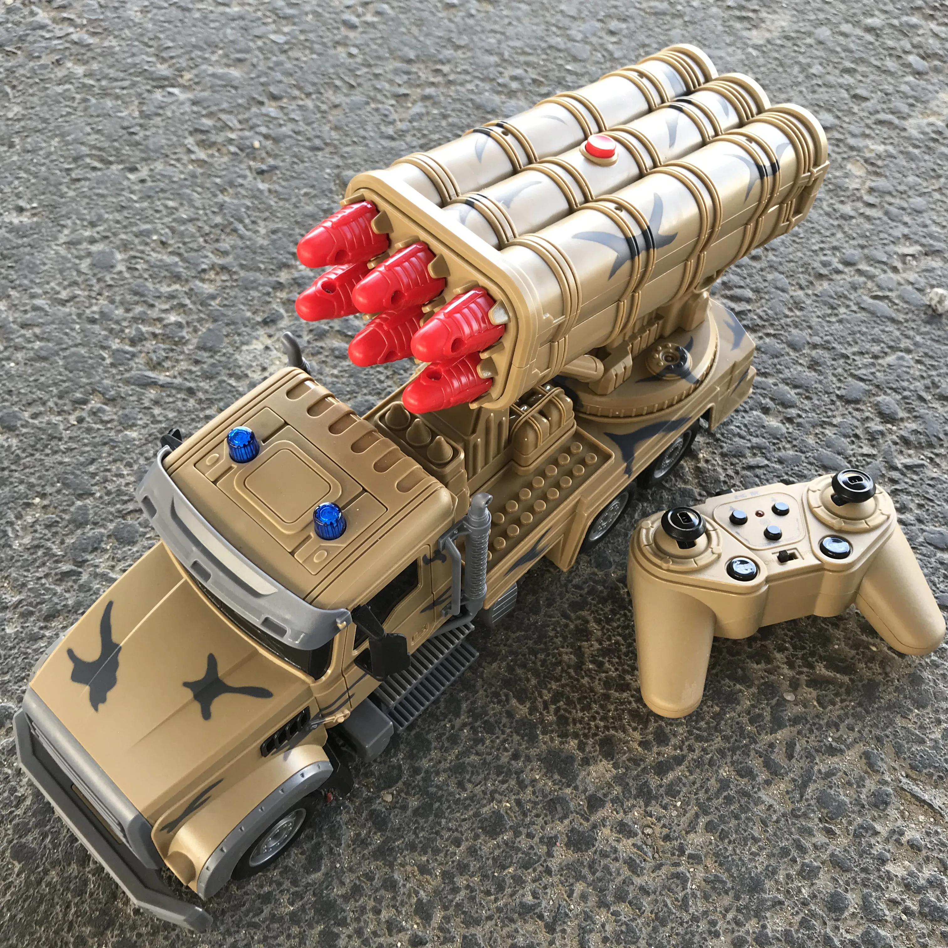 Rc Military Truck Army Cars Toys With Rechargeable Battery 8 Channels ...