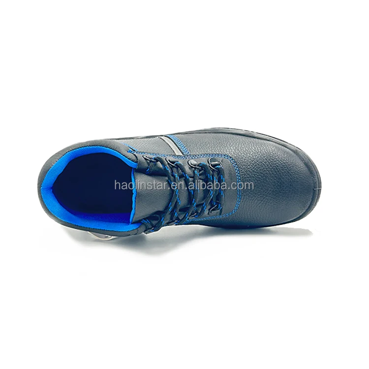 Embossed Genuine Leather Low Cut Construction Safety Work Shoes With ...