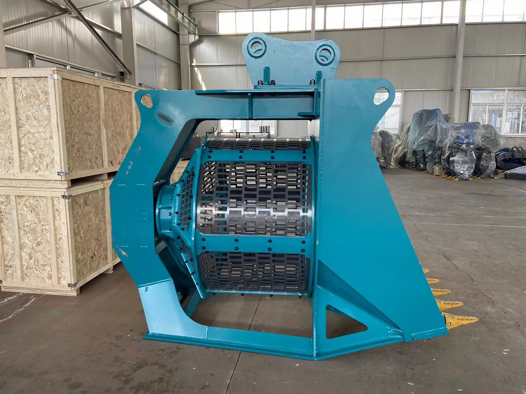 Yantai Rotary Screen Sieve Bucket Fine Hydraulic Rotary Screening ...