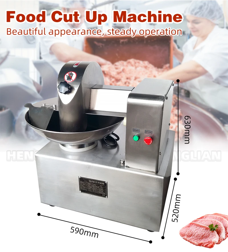 Commercial 5l Meat Sausage Bowl Cutter New Condition Restaurant ...