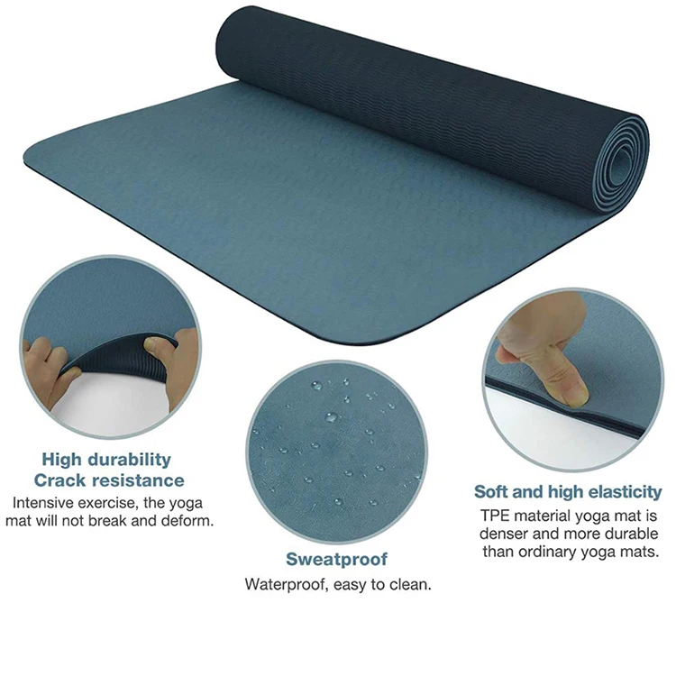 High Quality Two-Color Yoga Mat - Anti-Slip & Eco-friendly