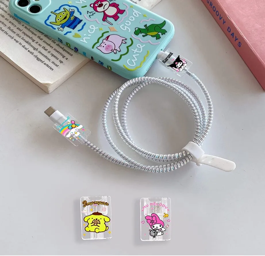 Cute Cartoon Cable Protector For Iphone Charger,Kawaii Anime Bunny ...