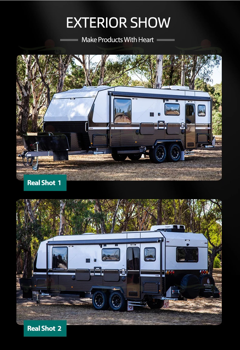 Australian Offroad Dual Axle Camper Trailer - Family Hybrid RV Caravan ...