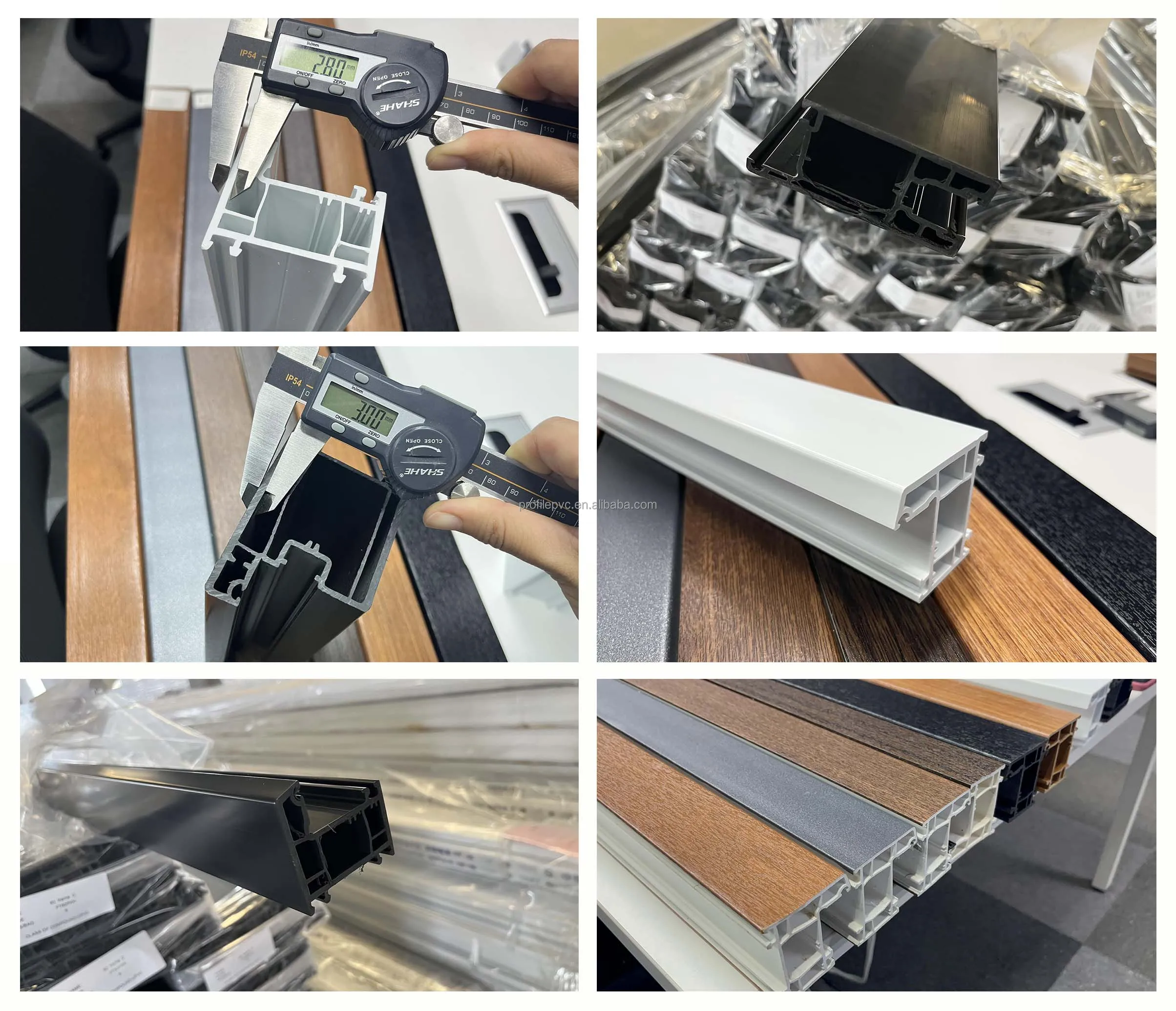 Durable 60mm Sliding PVC Profile White Upvc Plastic Profiles for ...