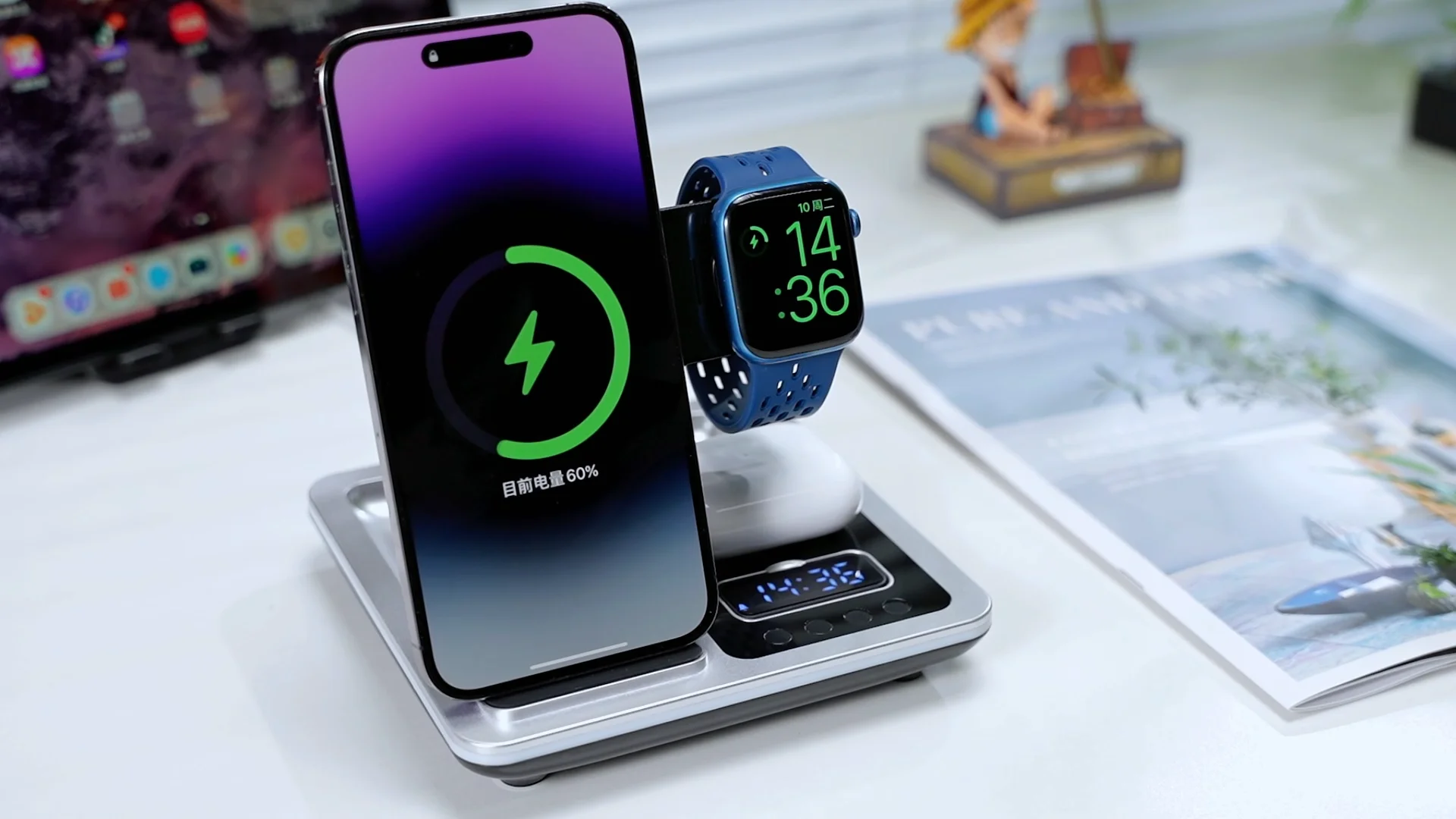 Rgb Hot Products Qi Multifunction 3in1 Universal Phone Wireless Charger ...