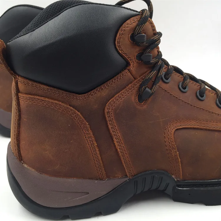 Dsw Brand Genuine Leather Men Working Safety Shoes Composite Toe Hiking ...