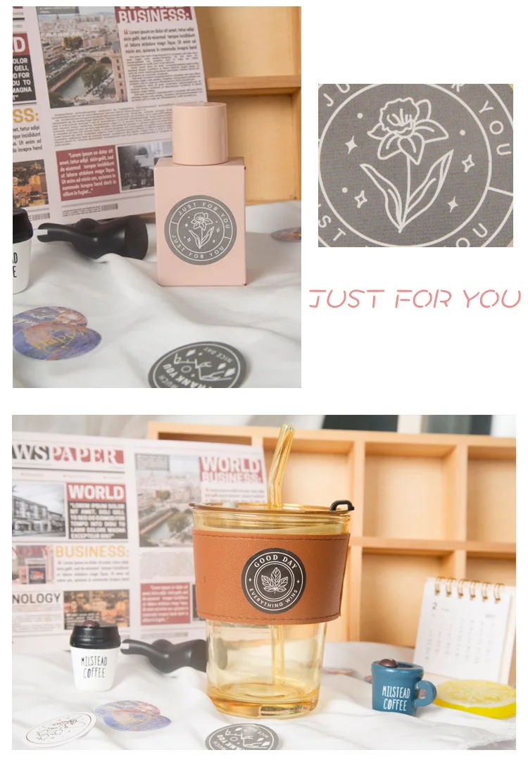 40pcs/pack Retro Box-packed Stickers Envelope Gift Bag Packaging ...