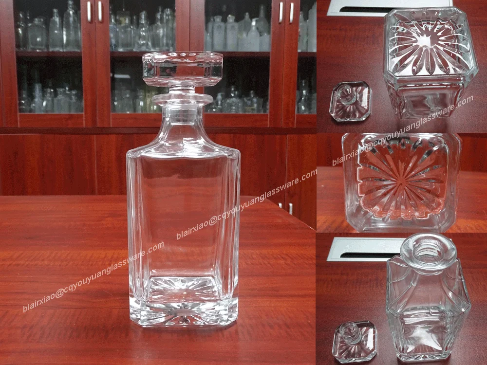 Weinkaraffe Mit Deckel - Tutup Gabus 750ML Glass Bottles