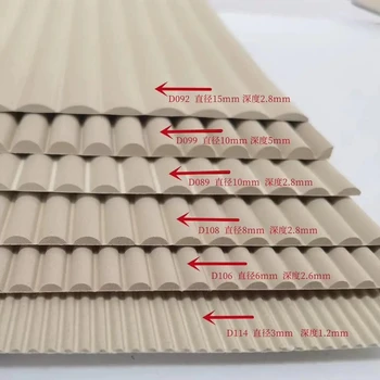 Decorative Flexible Mdf Boards Bendable Wood Roll Panel Ribbed Mdf ...